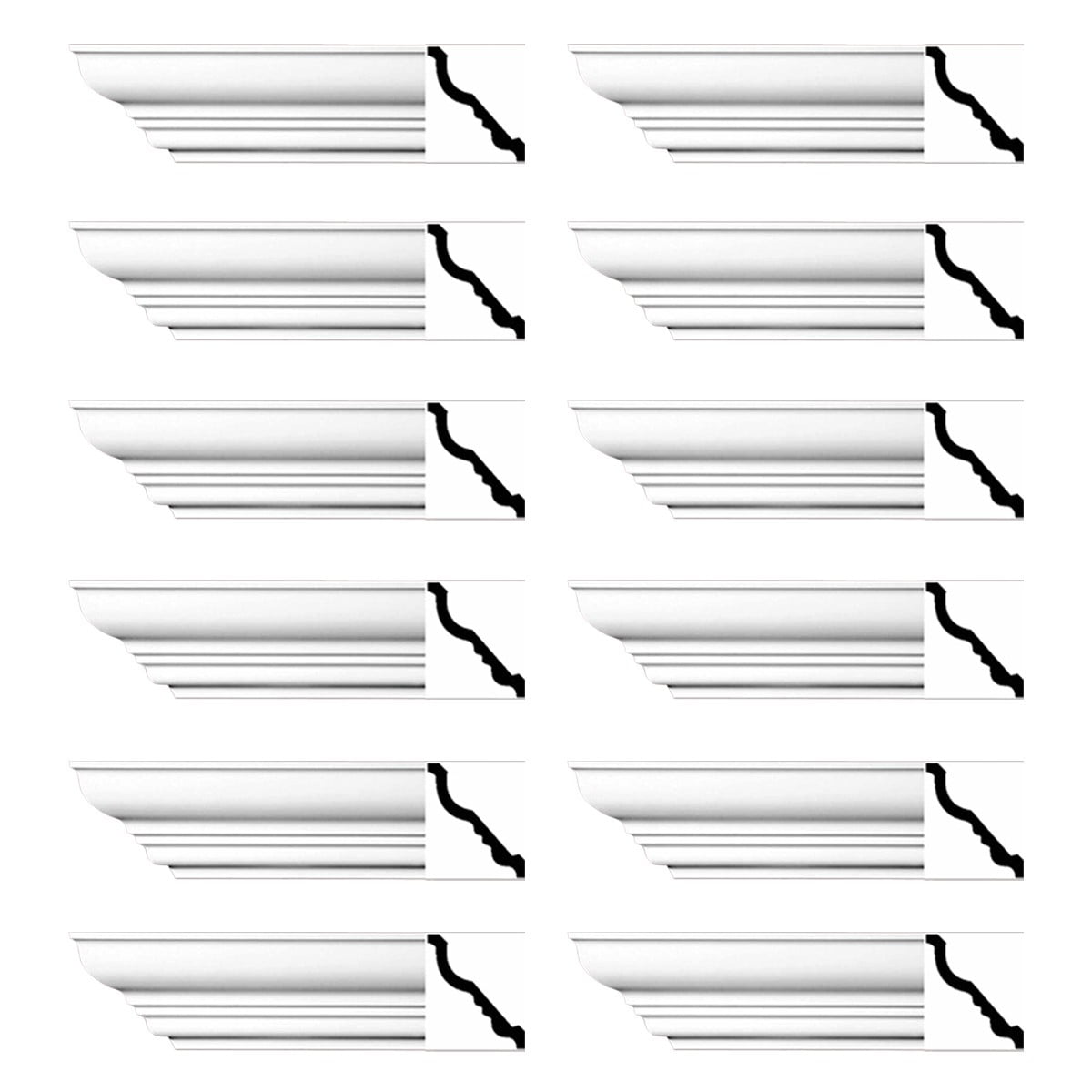 Renovator's Supply Cornice Crown Mouldings White Urethane Bennington ...