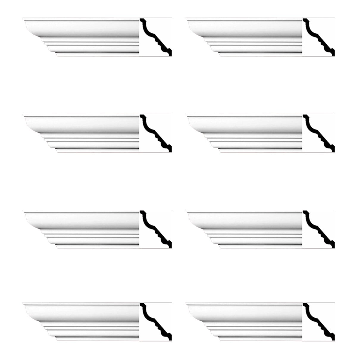 Renovator's Supply Cornice Crown Mouldings White Urethane Bennington ...