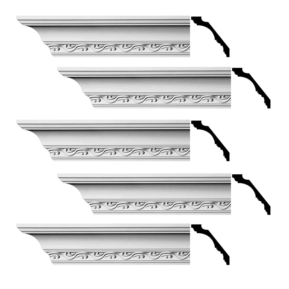Renovator's Supply Cornice Crown Mouldings White Urethane Capucina ...