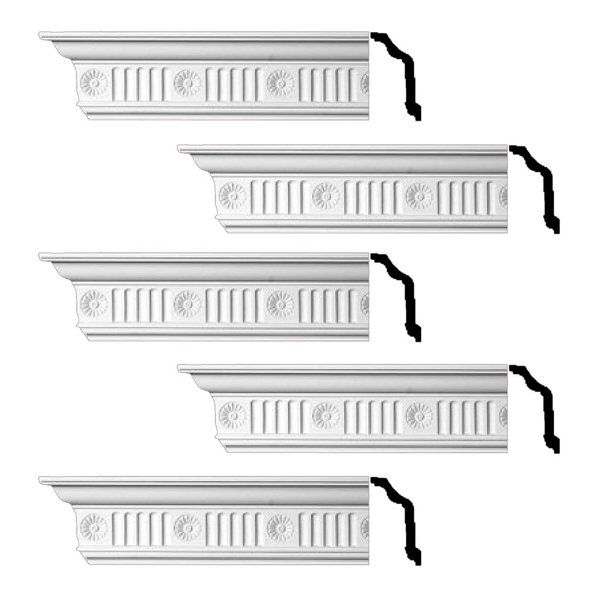 Renovator's Supply Cornice Crown Mouldings White Urethane DIY Interior ...