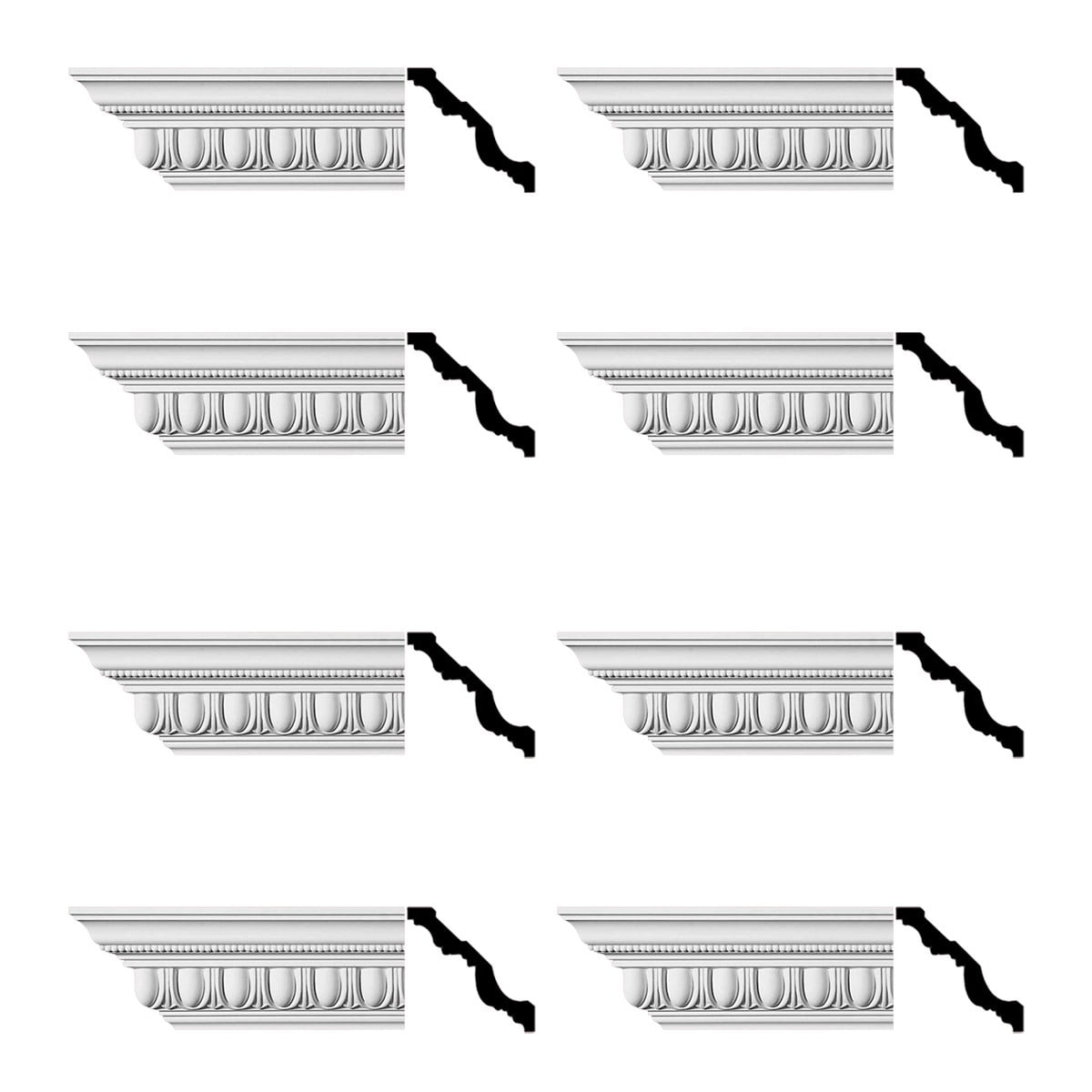 Renovator's Supply Cornice Crown Mouldings White Urethane DIY Interior ...