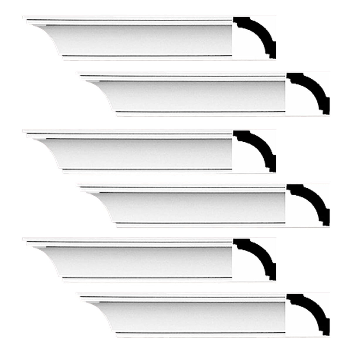 Renovator's Supply Cornice Crown Mouldings White Urethane Dover Simple ...