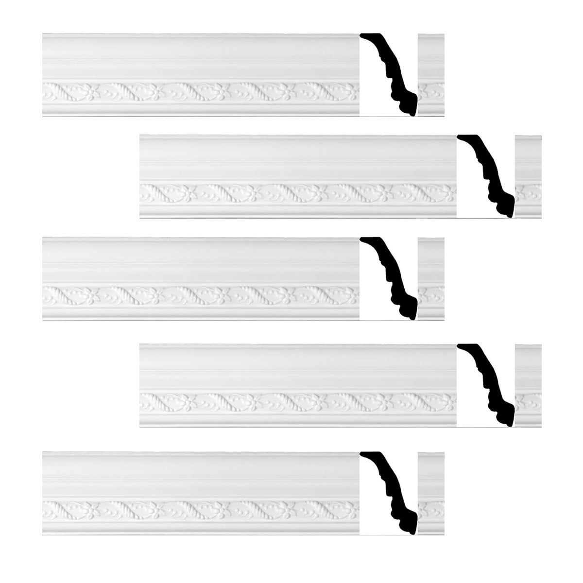 Renovator's Supply Cornice Crown Mouldings White Urethane Emma DIY ...
