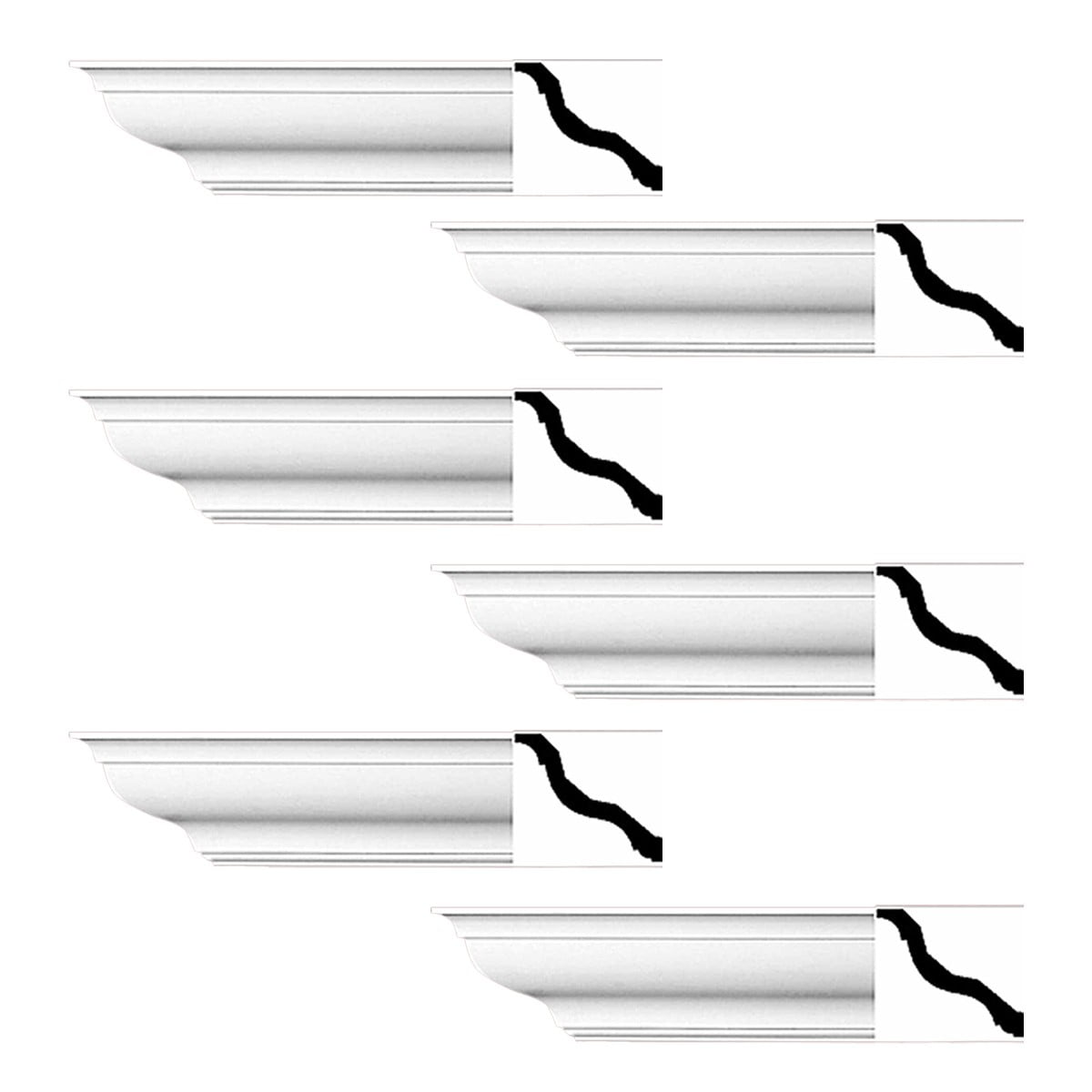 Renovator's Supply Cornice Crown Mouldings White Urethane Kensinton DIY ...