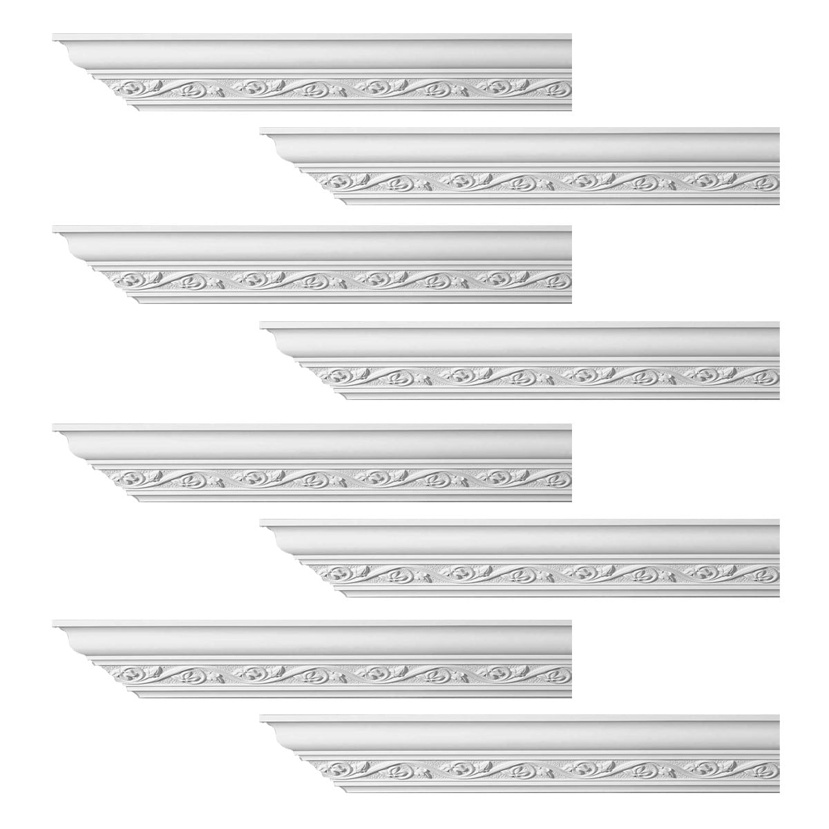 Renovator's Supply Cornice Crown Mouldings White Urethane Lunetta DIY ...