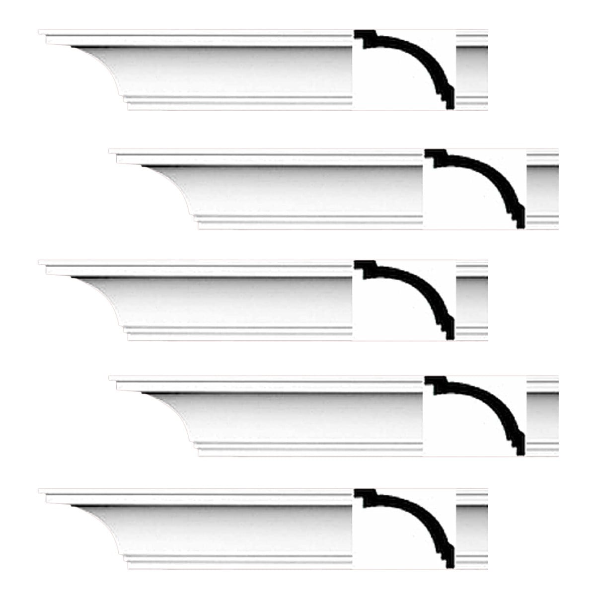 Renovator's Supply Cornice Crown Mouldings White Urethane Madison ...