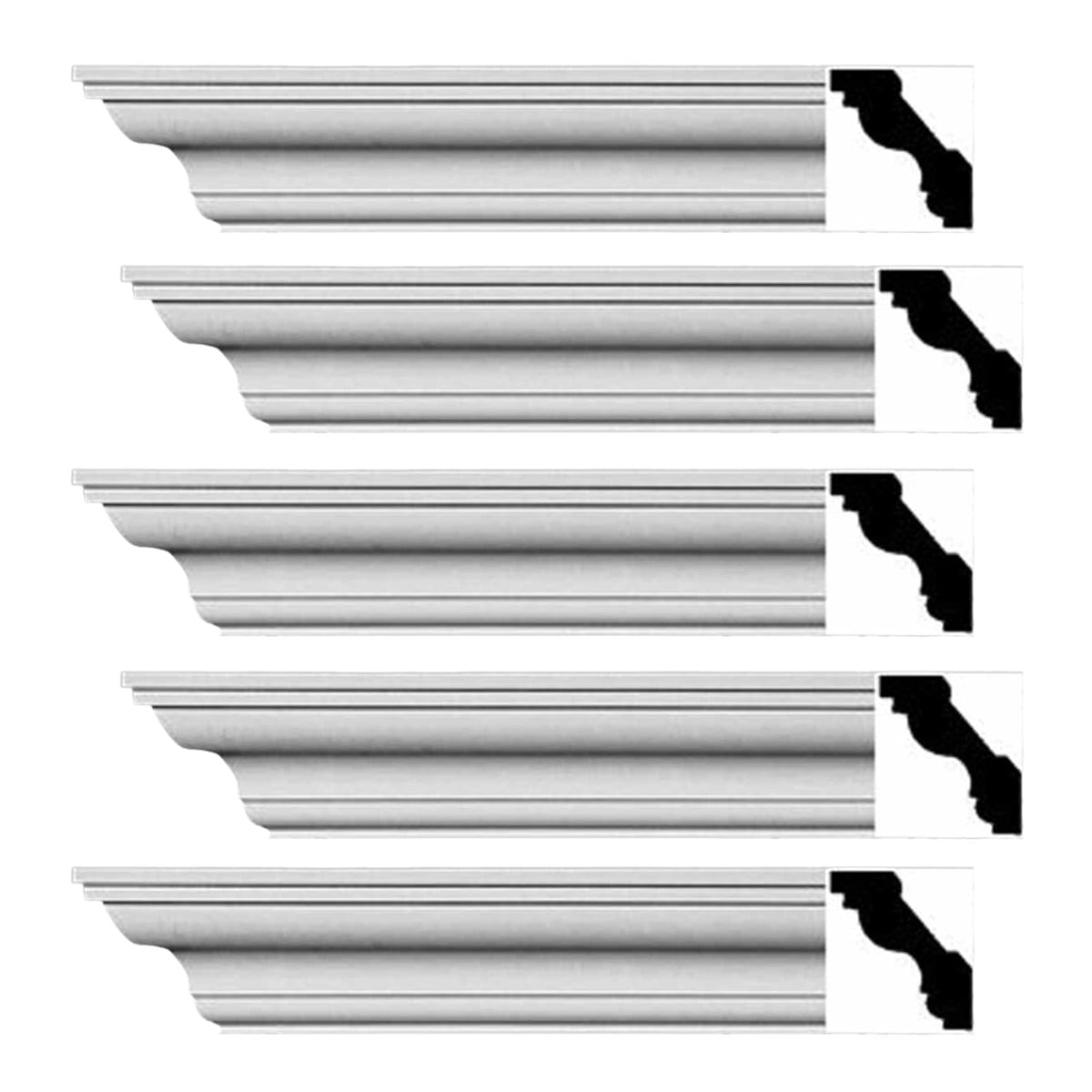 Renovator's Supply Cornice Crown Mouldings White Urethane Oak Bluffs ...