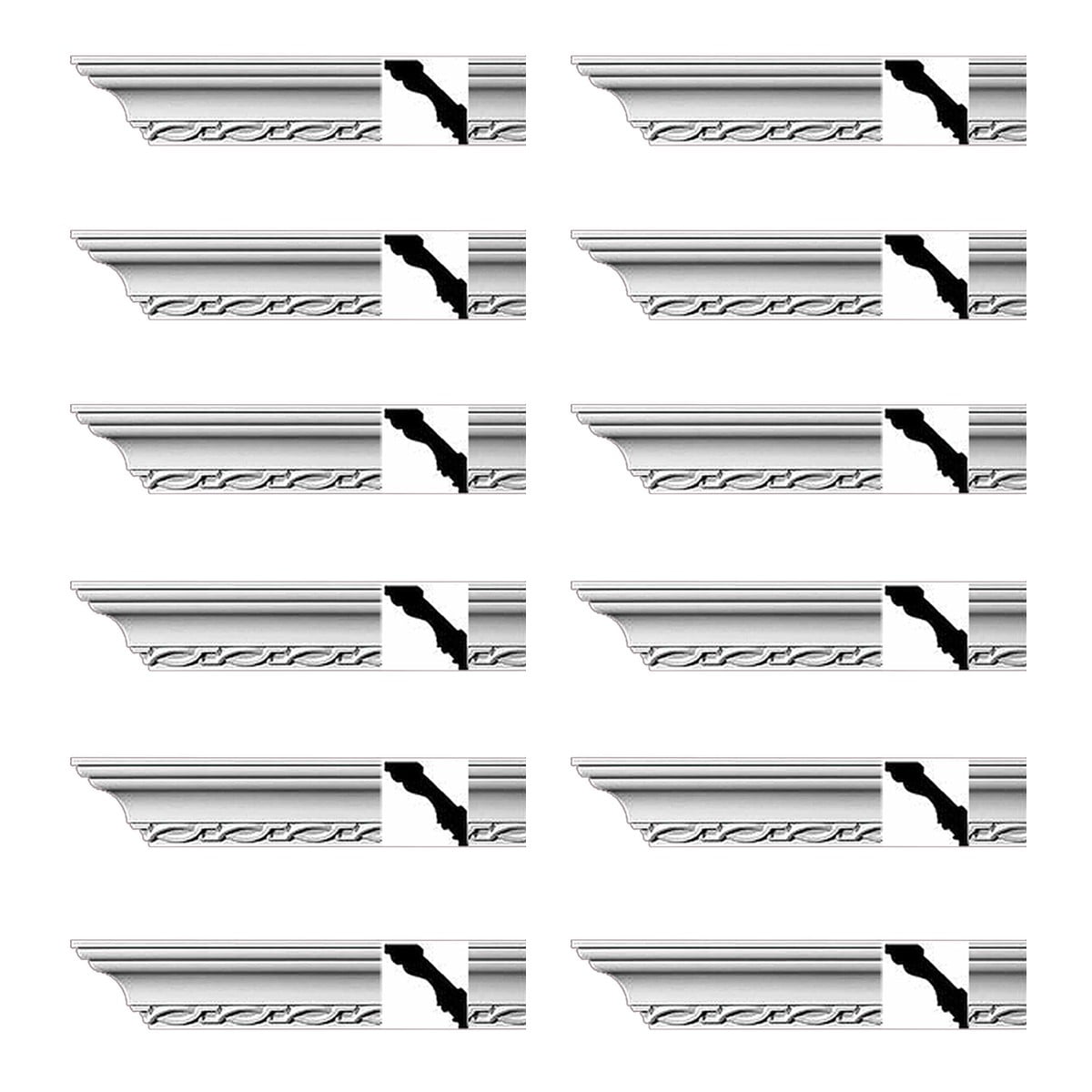 Renovator's Supply Cornice Crown Mouldings White Urethane Pembroke DIY ...