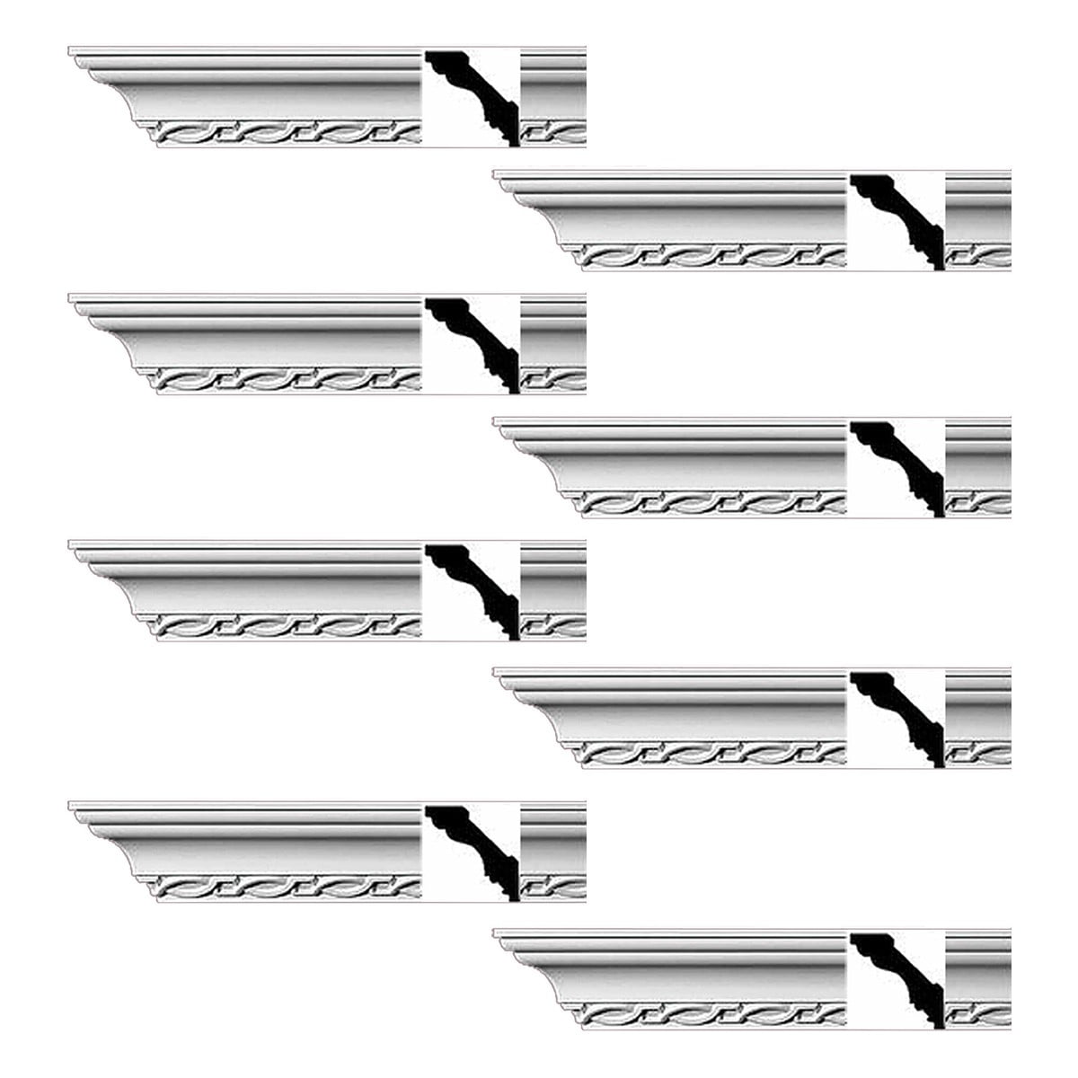 Renovator's Supply Cornice Crown Mouldings White Urethane Pembroke DIY ...