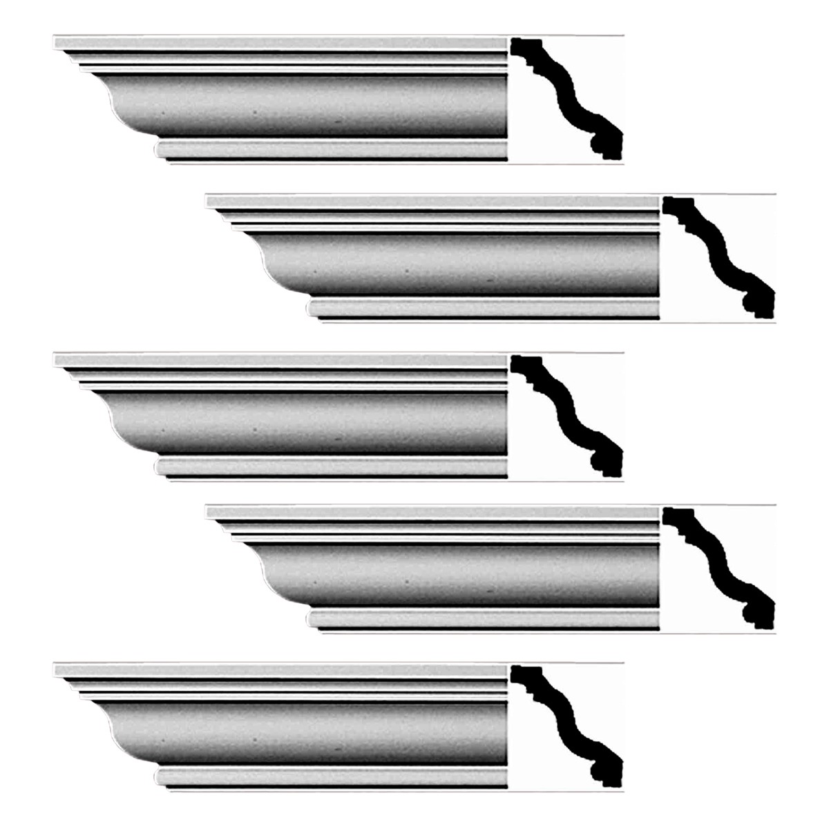 Renovator's Supply Cornice Crown Mouldings White Urethane Radford ...