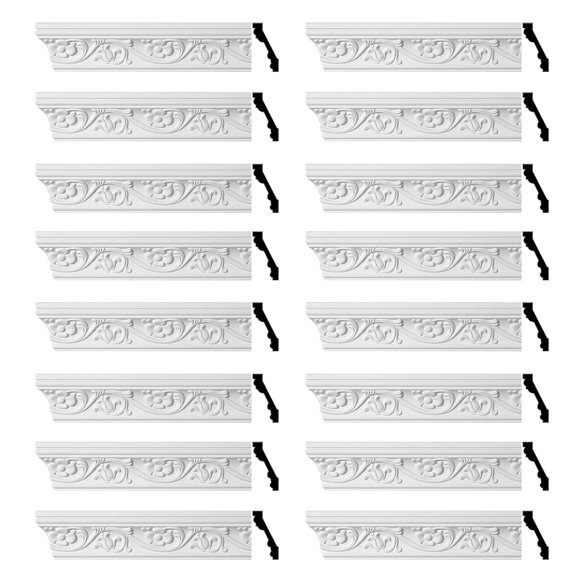 Renovator's Supply Cornice Crown Mouldings White Urethane Sainte Anne ...