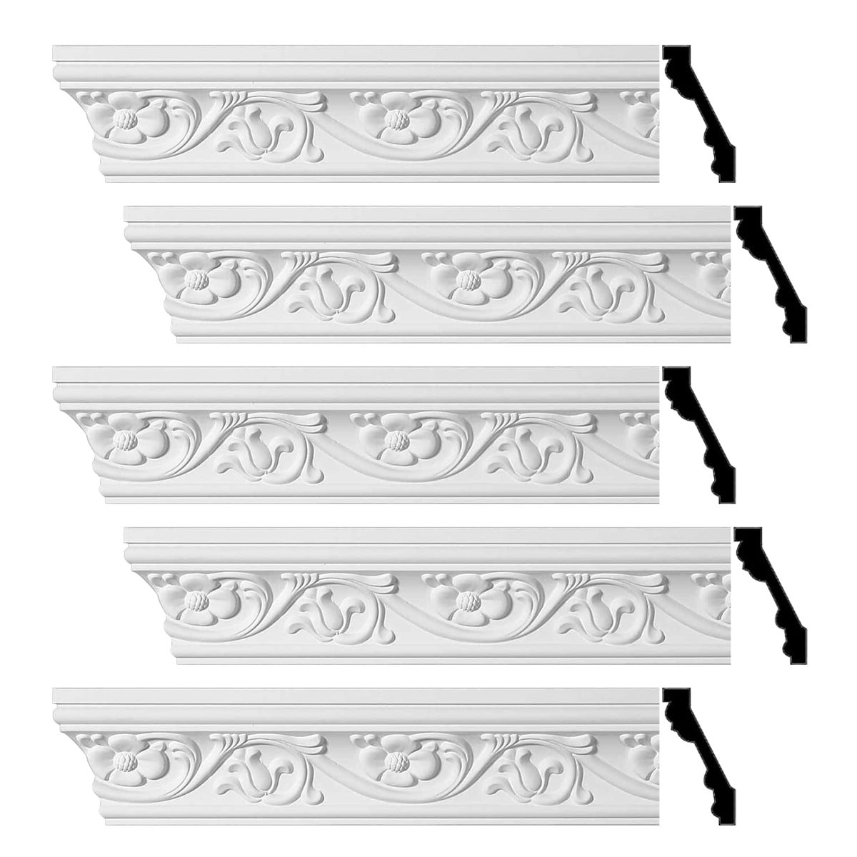 Renovator's Supply Cornice Crown Mouldings White Urethane Sainte Anne ...