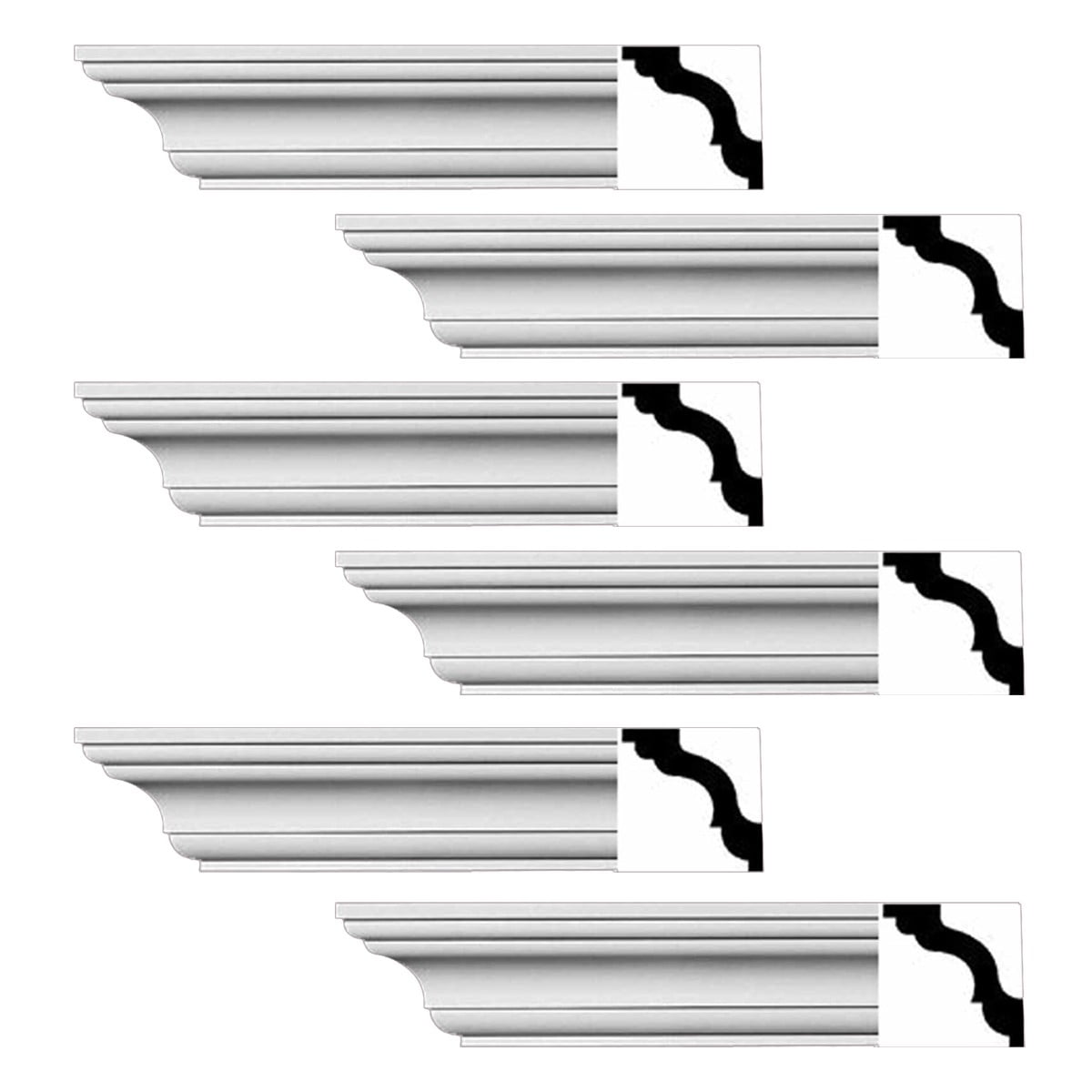 Renovator's Supply Cornice Crown Mouldings White Urethane Wellesley DIY ...