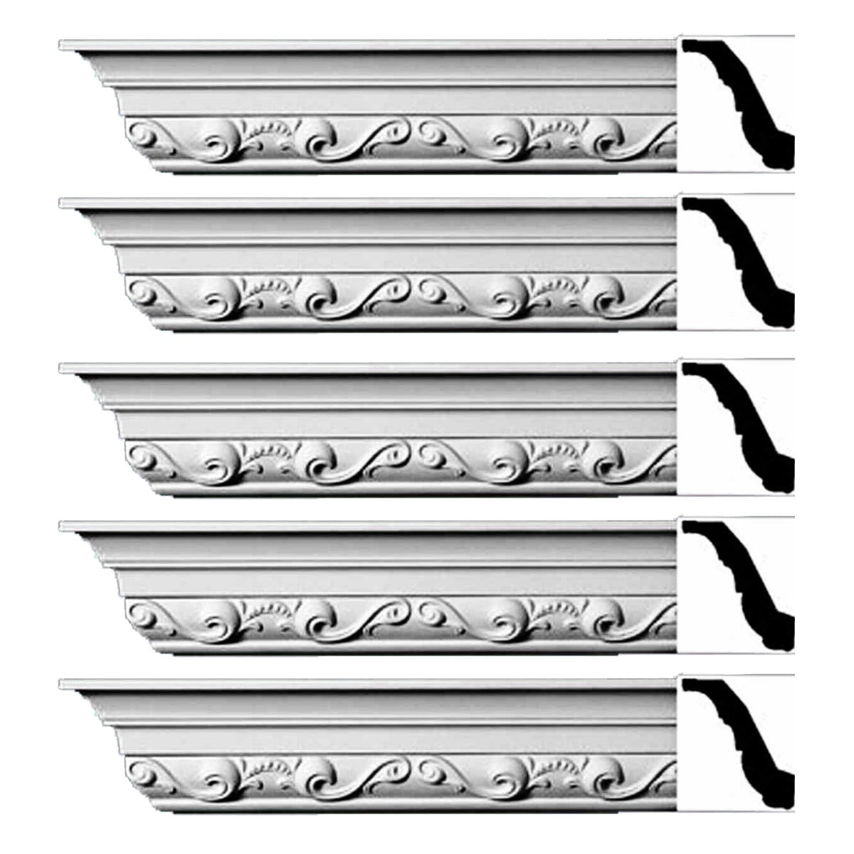 Renovator's Supply Cornice Crown Mouldings White Urethane Williamsburg ...