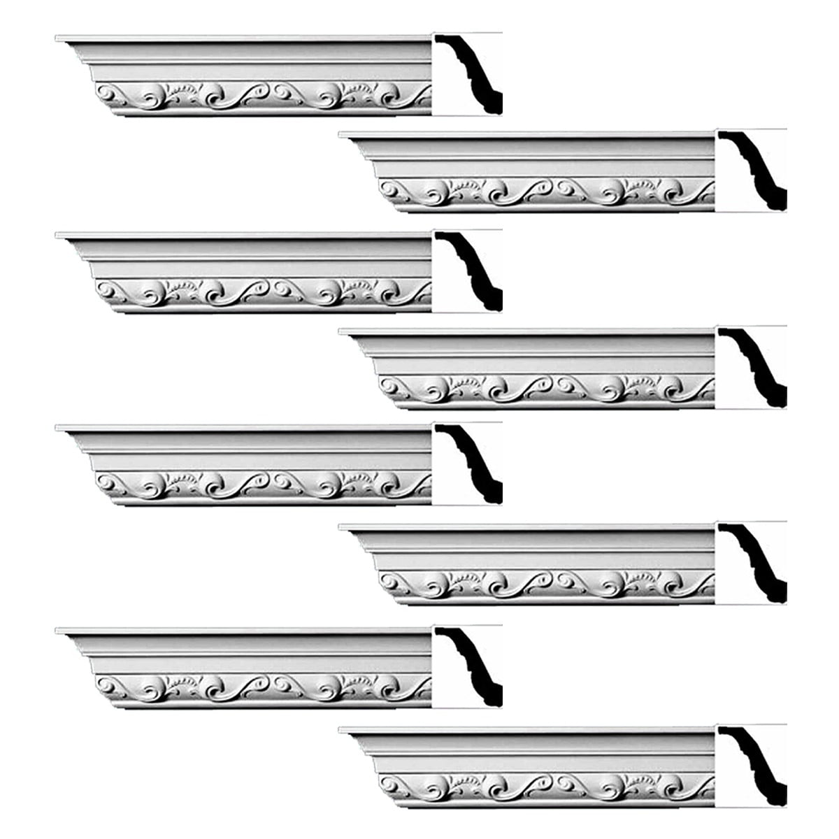 Renovator's Supply Cornice Crown Mouldings White Urethane Williamsburg ...