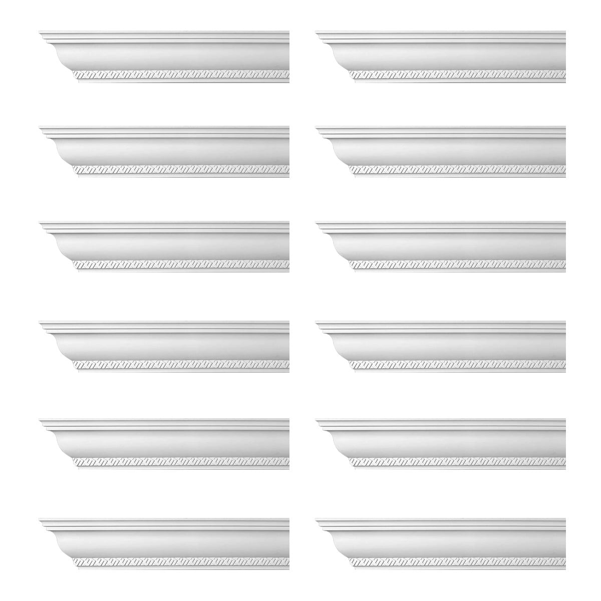 Renovator's Supply Ornate Cornice White Urethane Corinth Design 12 ...