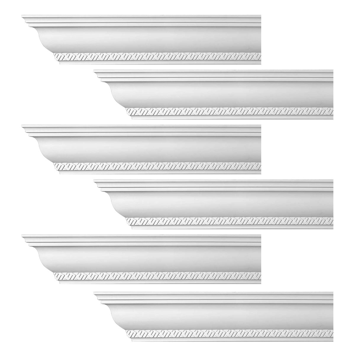 Renovator's Supply Ornate Cornice White Urethane Corinth Design 6 ...
