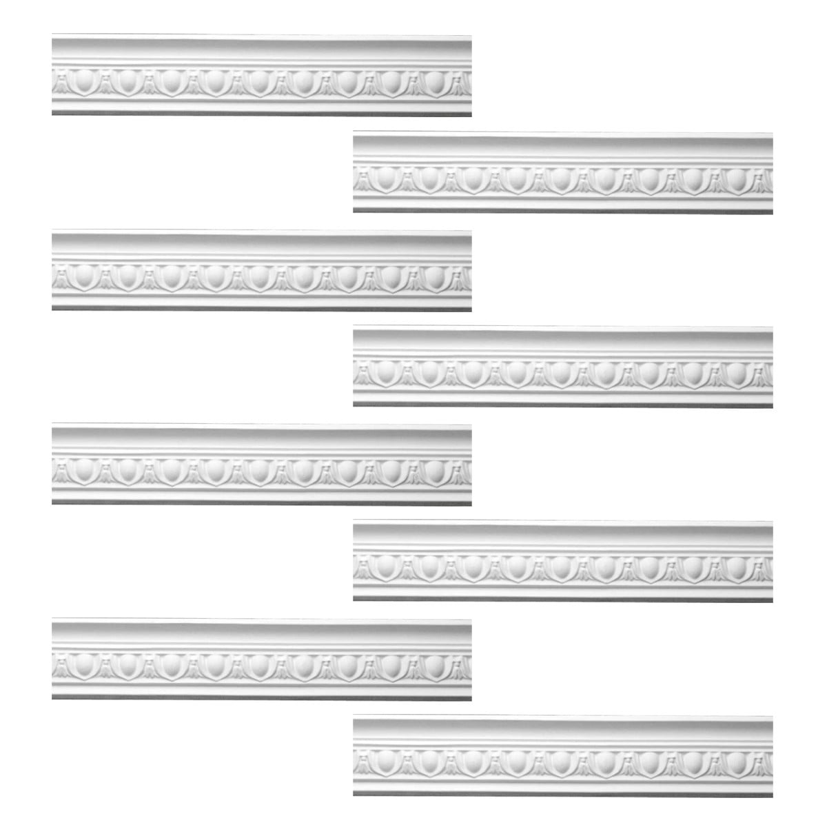 Renovator's Supply Ornate White Urethane Foam Emperial Cornice Crown ...