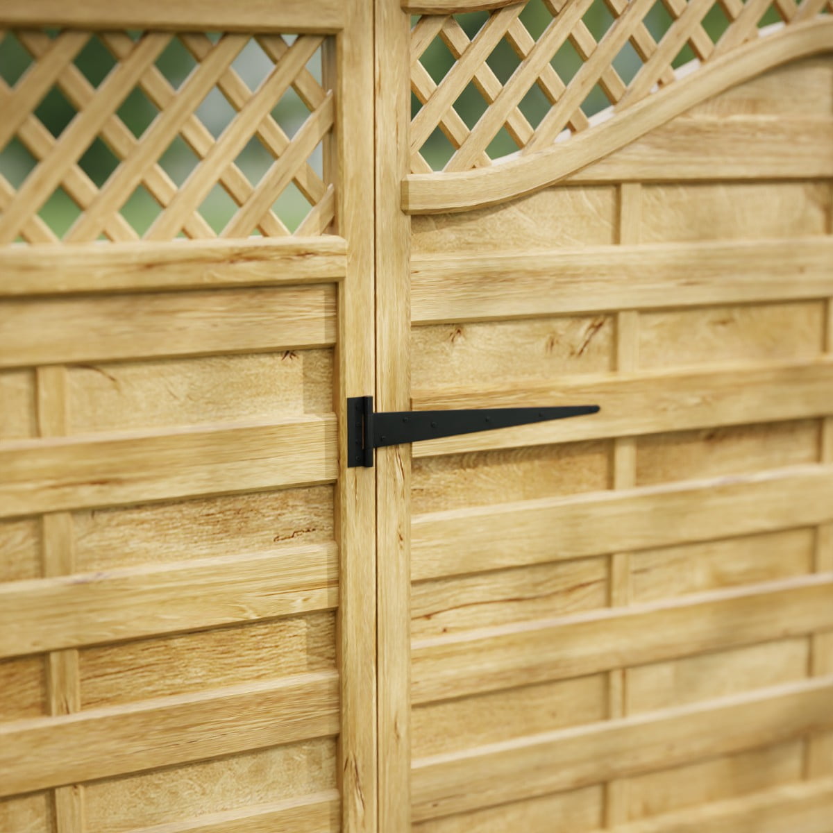 Renovator's Supply Tee Strap T-Hinge Black for Barn Doors or Large ...