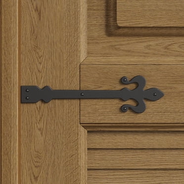 Renovators Supply Black Wrought Iron Lift Off Pintle Strap Hinge 16 in ...