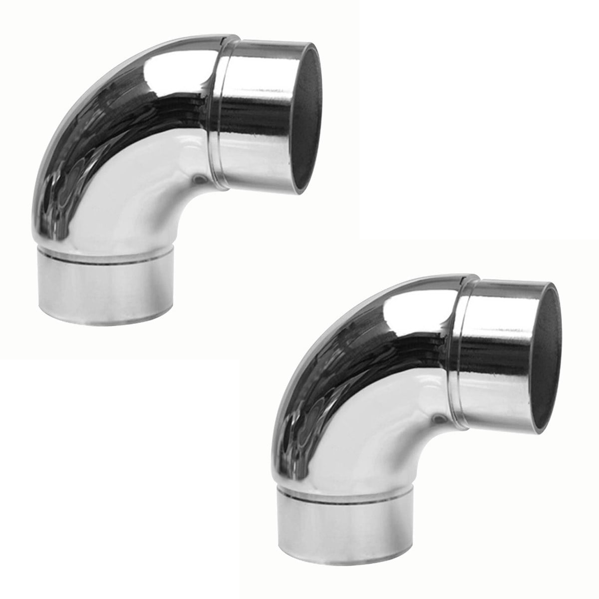 Renovators Supply 1.5" Curve Elbow Rail Fitting Bar Connector Stainless ...