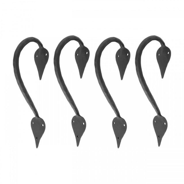 Renovators Supply 4 9" Door Handle Pull Wrought Iron "Inverted Spade ...