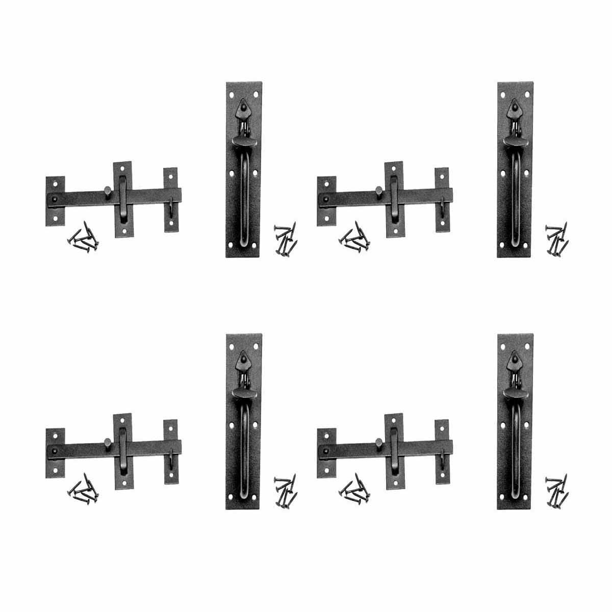 Renovators Supply Black Iron Norfolk Thumb Door Latches Traditional 7 ...