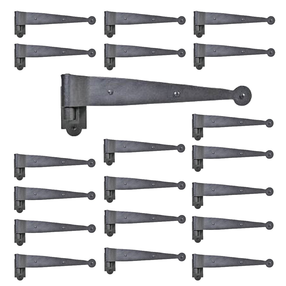 Renovators Supply Black Offset Strap Lift Off Pintle Hinge 11 x 2 5/8 ...