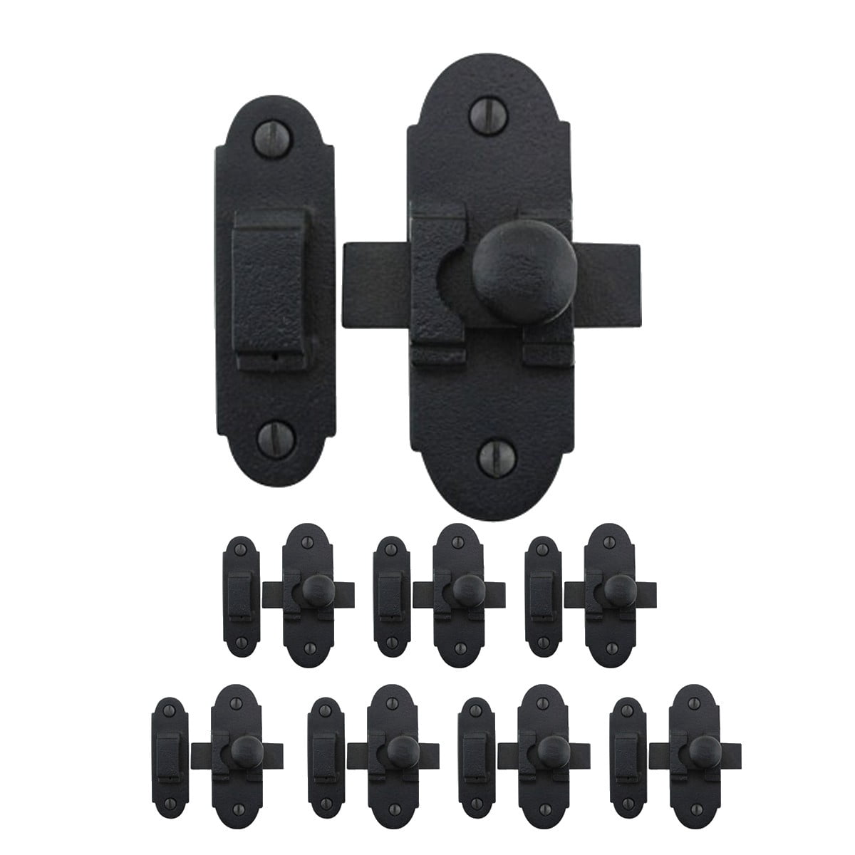 Renovators Supply Black Slide Bolt Door Latch 3.25" x 1.25" Antique ...