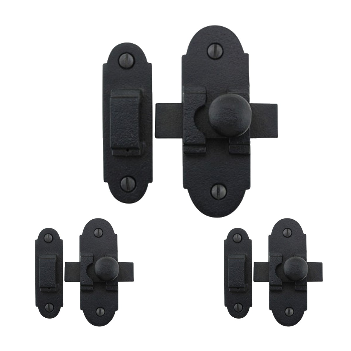 Renovators Supply Black Slide Bolt Door Latch 3.25" x 1.25" Antique ...