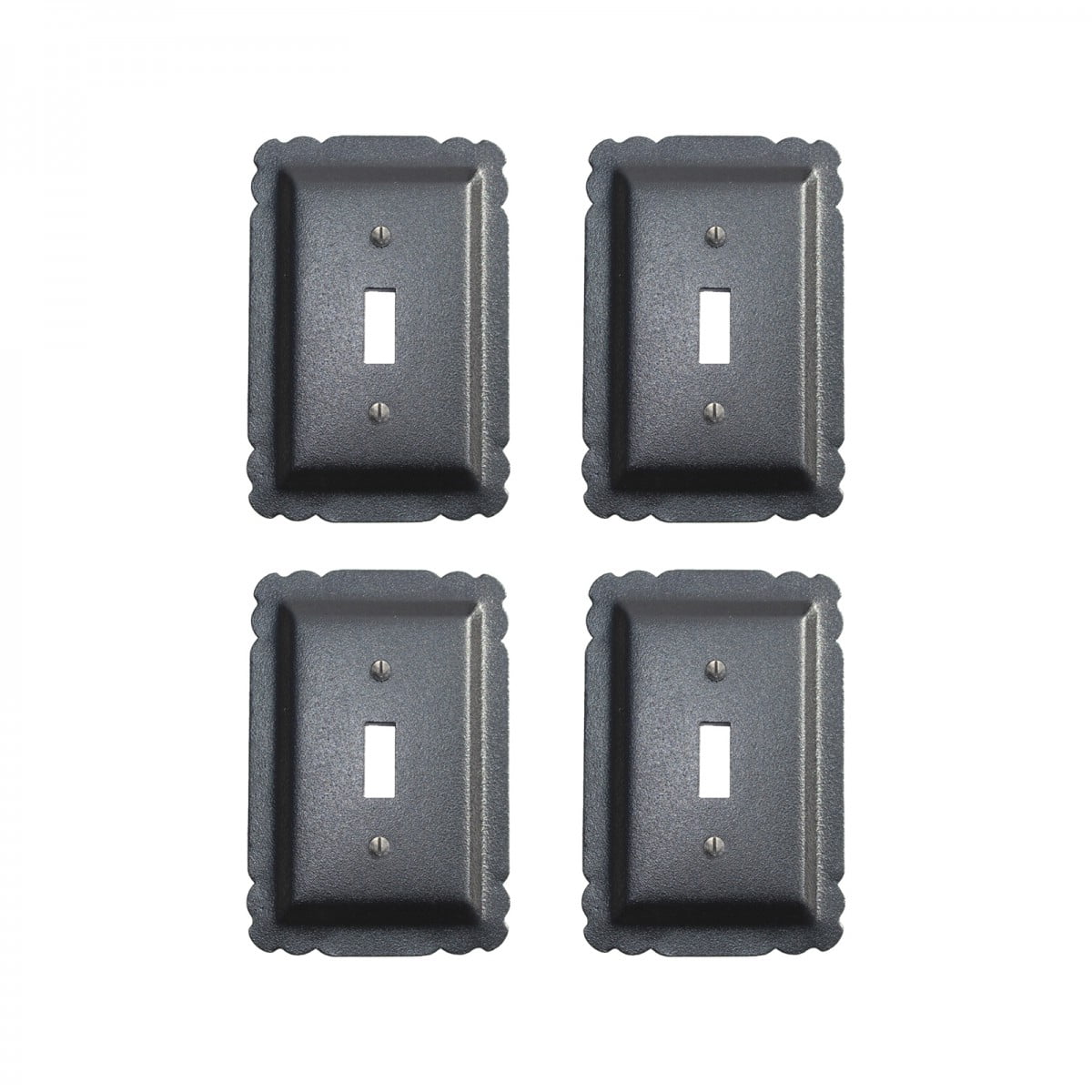 Renovators Supply Black Steel Switchplates Single Toggle Rustproof ...
