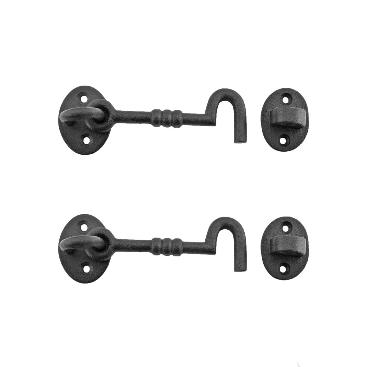 Renovators Supply Black Wrought Iron Cabin Hook Eye 5" L Large ...