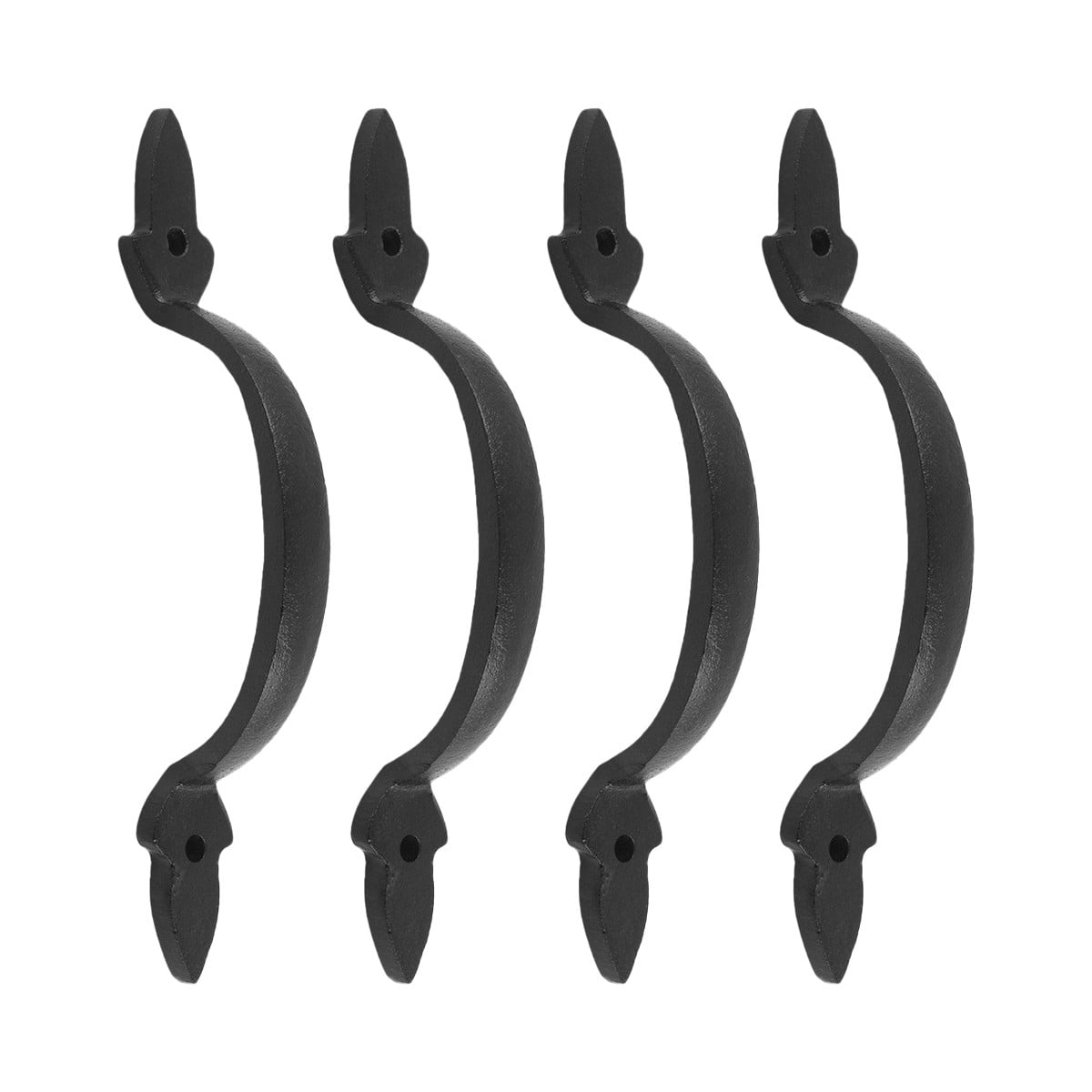 Renovators Supply Black Wrought Iron Cabinet Handle 5.5" L Rustic ...