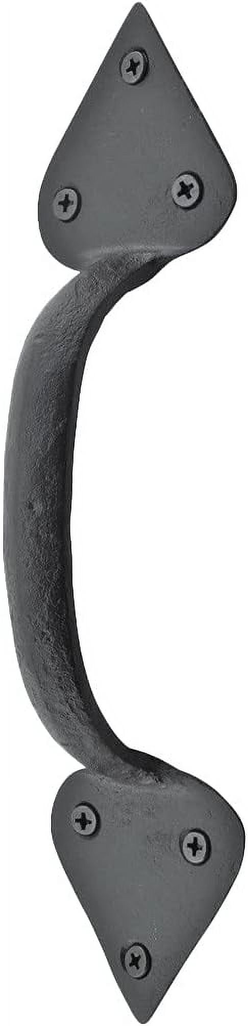 Renovators Supply Black Wrought Iron Door Handle 10 Inches Long Rustic ...