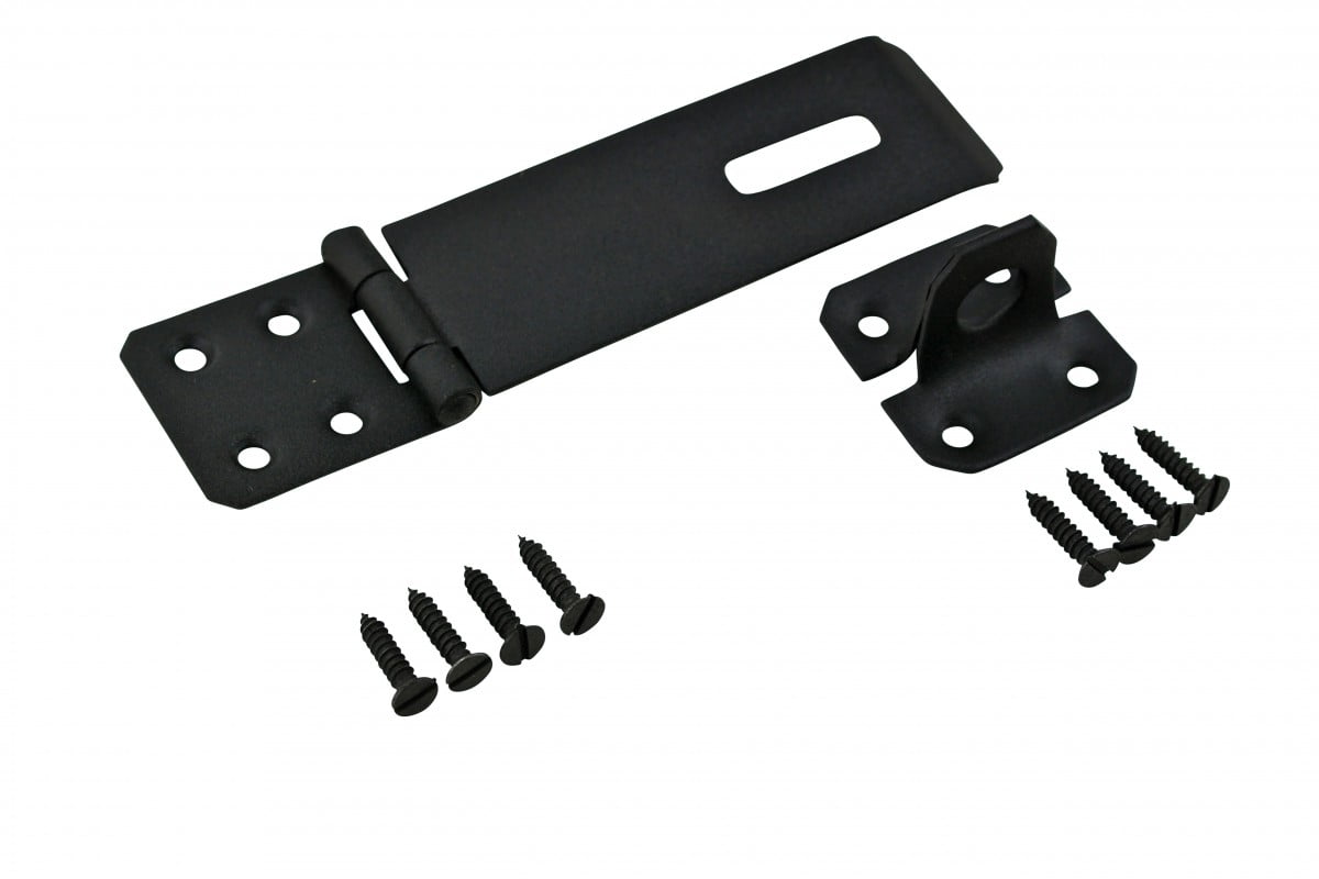 Black Wrought Iron Hasp 5.875 in Medium Hasp & Staples - Walmart.com