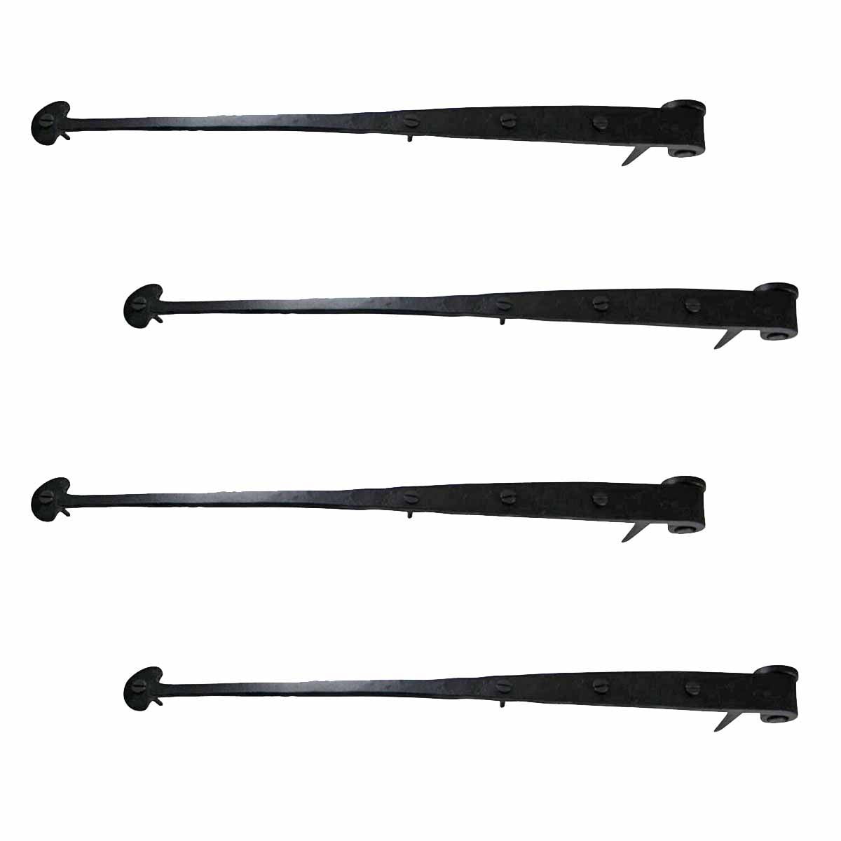 Renovators Supply Black Wrought Iron Lift Off Pintle Strap Hinge 16-1/4 ...