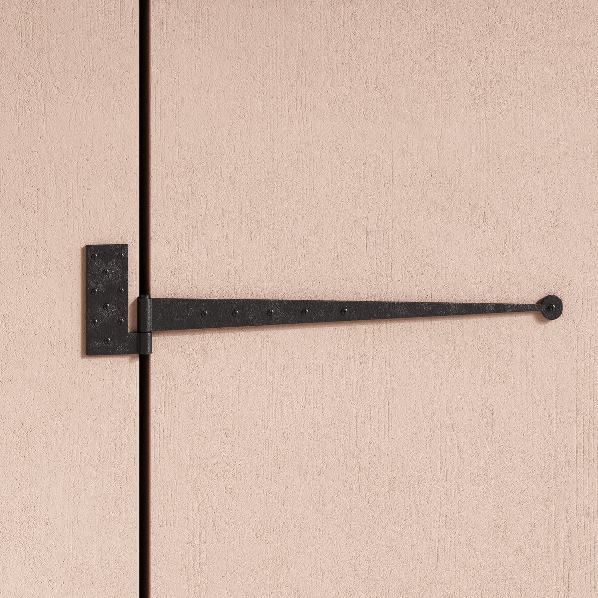 Renovators Supply Black Wrought Iron Lift Off Pintle Strap Hinge 24 in ...