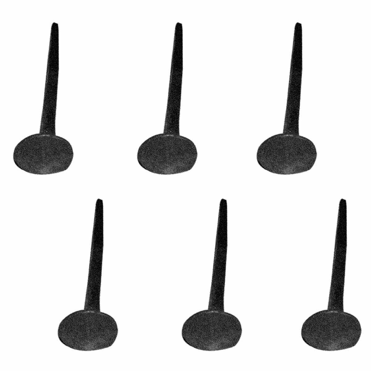 1”- Wrought Head Iron Nails – Antique Black rustic restoration accent ...