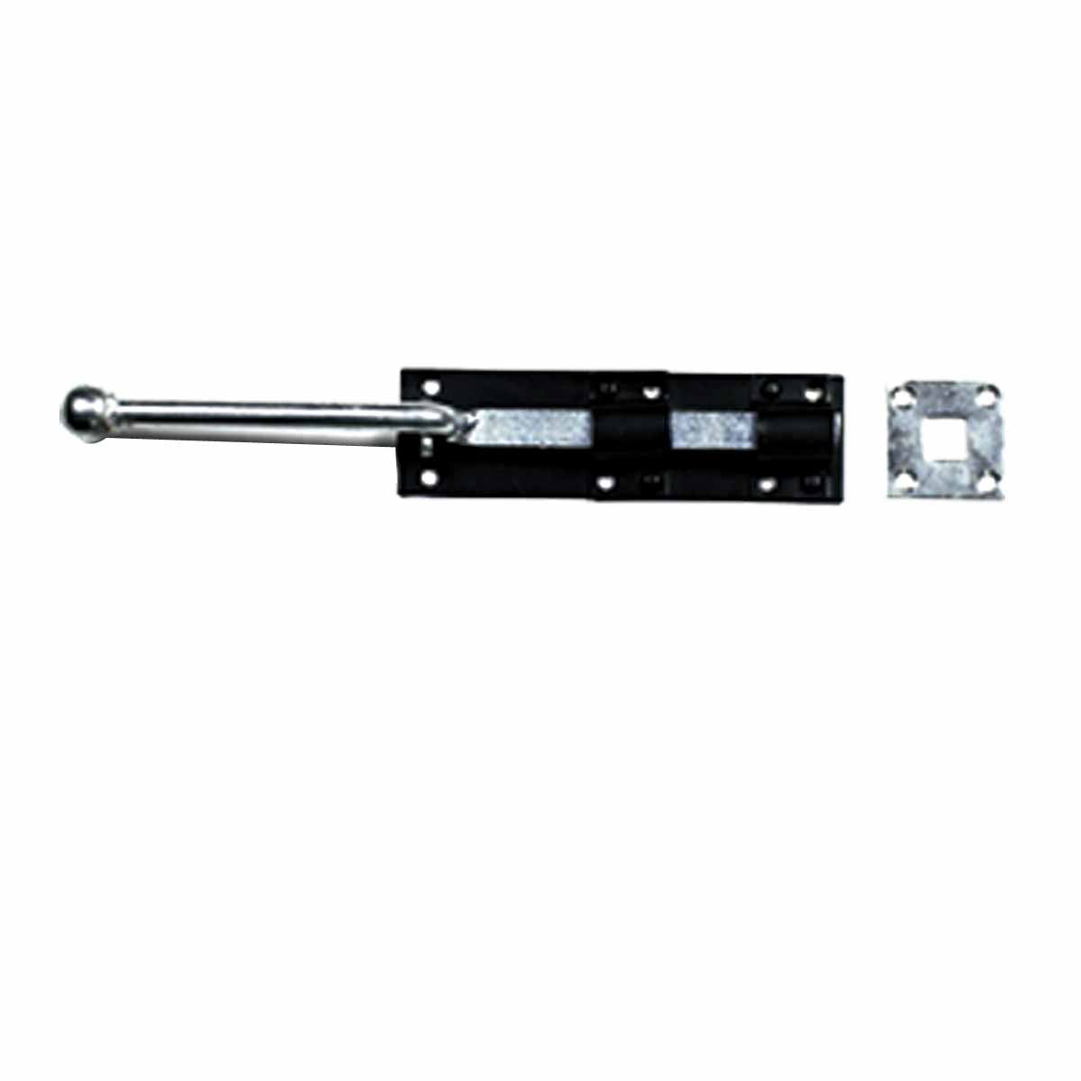 Renovators Supply Black Wrought Iron Slide Bolt 12in Monkey Tail Slide ...