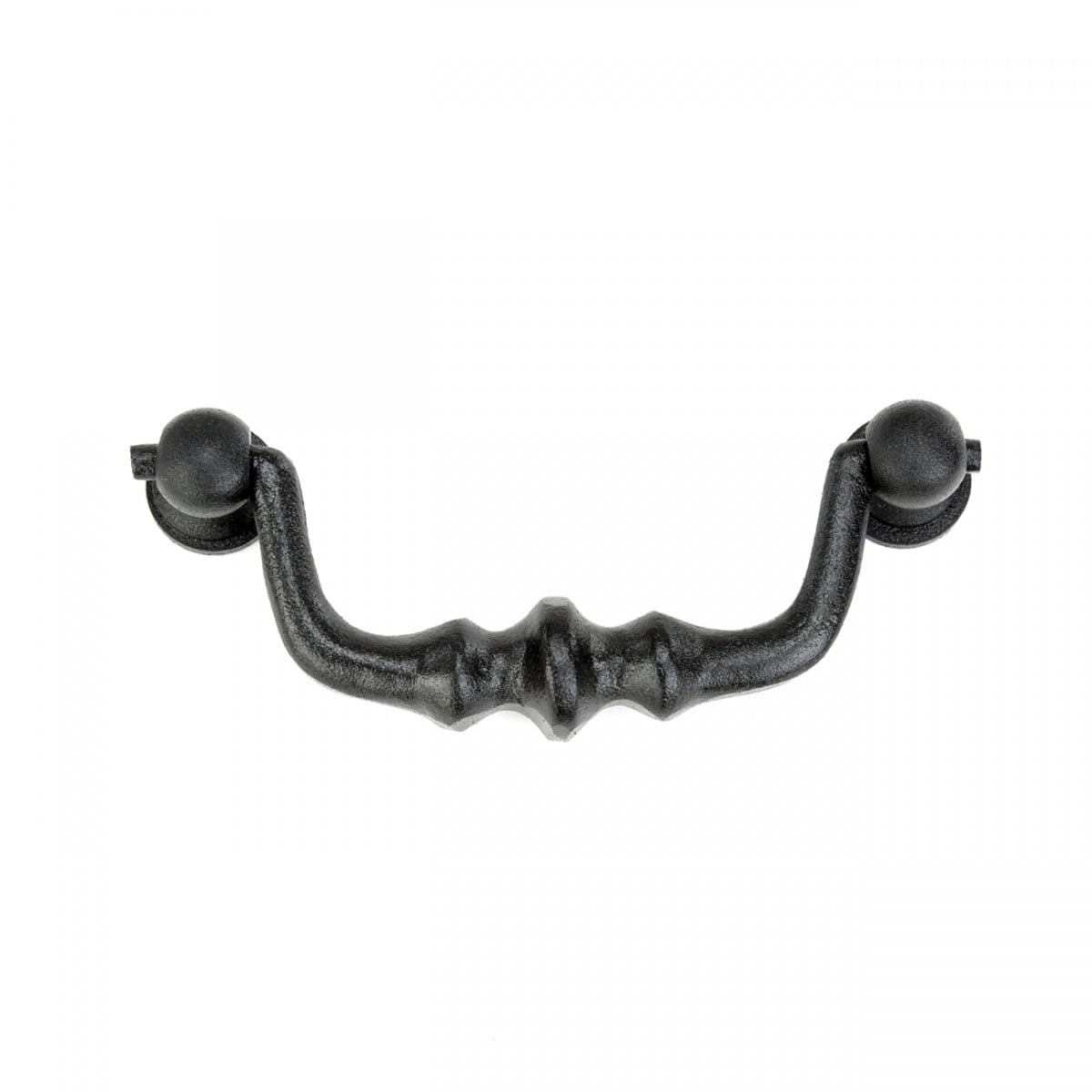 Renovators Supply Black Wrought iron Drawer Bail Pull 4.38 in. L ...