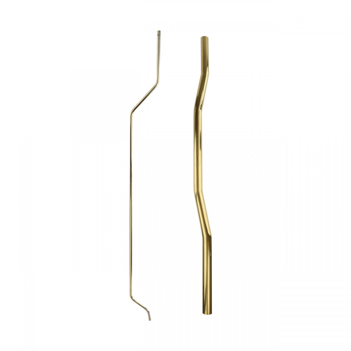 Renovators Supply Brass PVD Stainless Steel Supply Line Z-Pipe for High ...