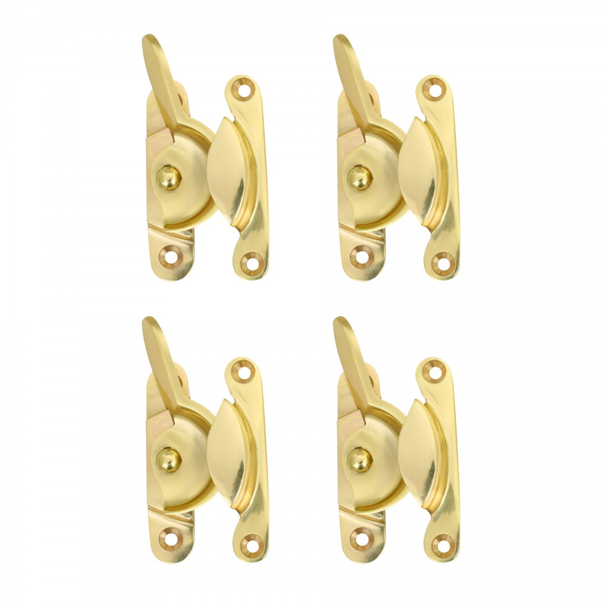 Renovators Supply Brass Window Sash Lock 2.5 in Lacquered Finish Heavy ...