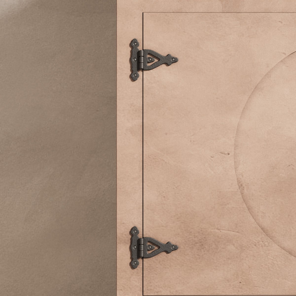 Renovators Supply Cabinet Door Strap Hinge w/Hardware 3" Rust Resistant ...