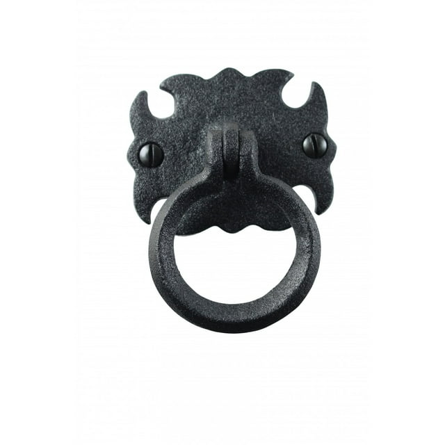 Renovators Supply Cabinet Pulls 2-3/4" Black Wrought Iron Swing Handle ...