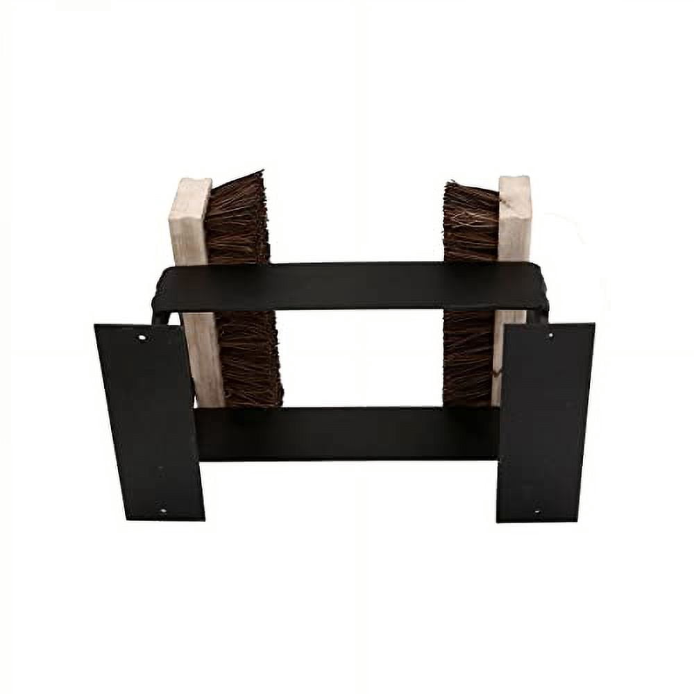 Renovators Supply Cast Iron Horseshoe Boot Scraper with Brushes and Mud ...