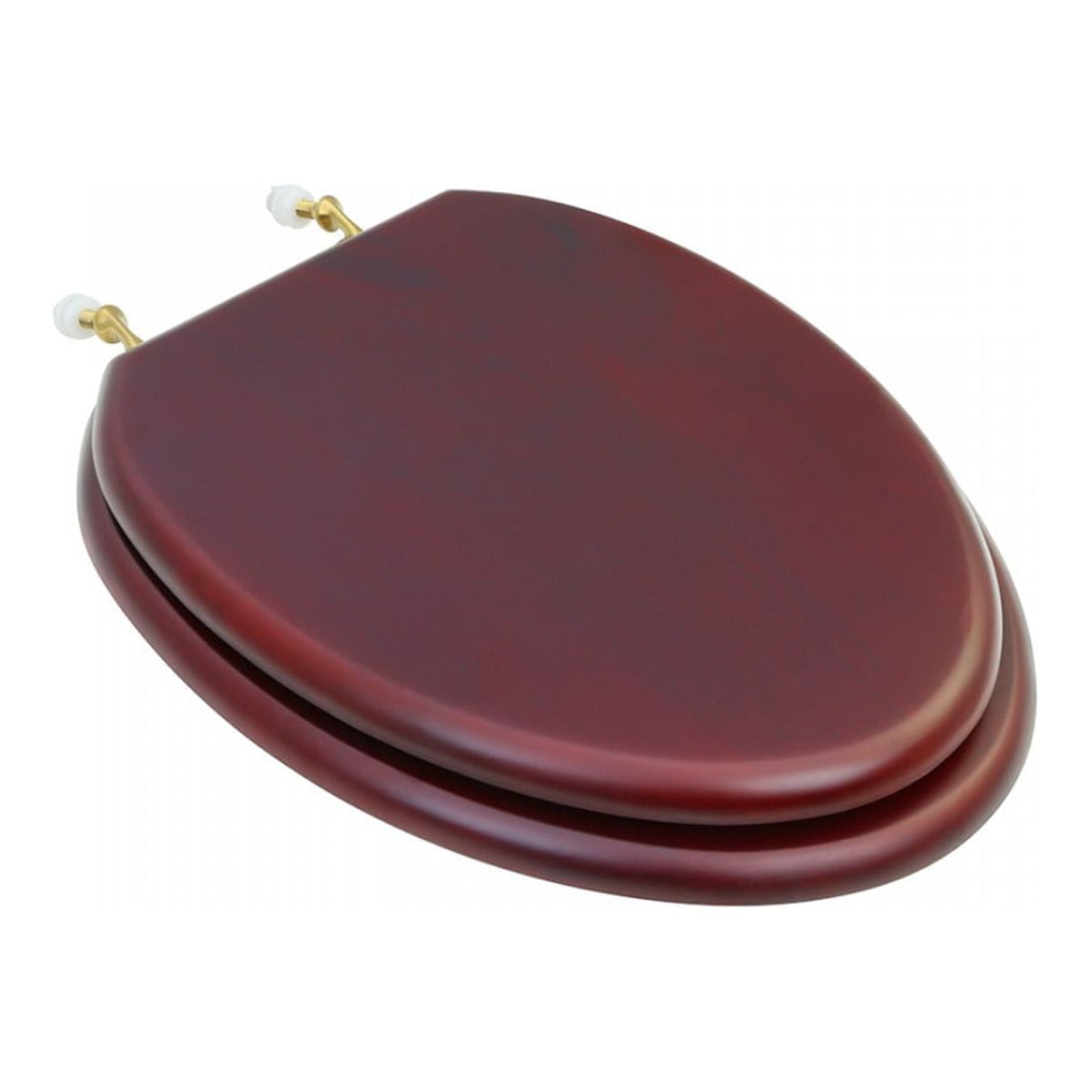 Renovators Supply Cherry Finish Wooden Elongated Toilet Seat 17.63"x14 ...
