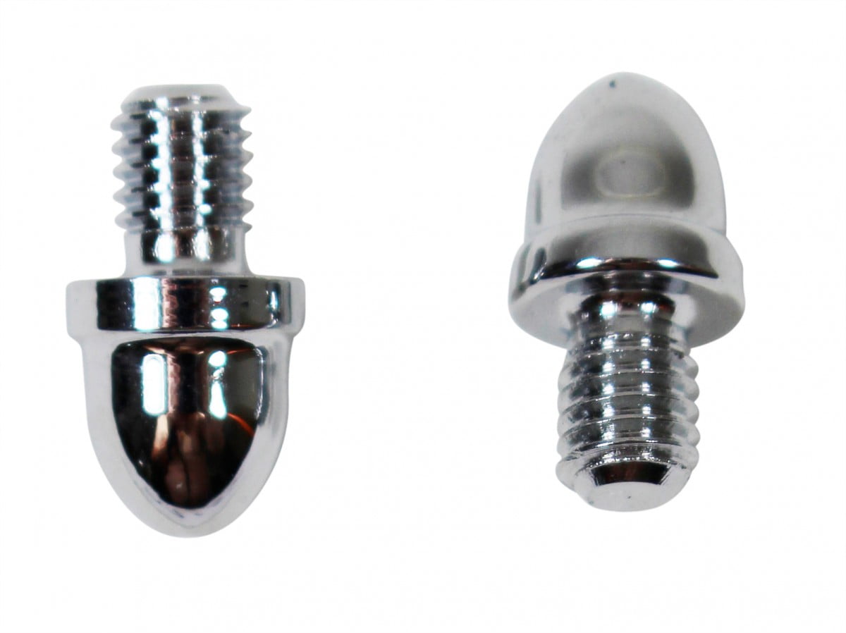 Renovators Supply Chrome Plated Small Cabinet Door Hinge Finial Pair 3/ ...