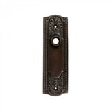 Renovators Supply Door Back Plate Brass 7 1/4" Escutcheon Cover Ornate ...
