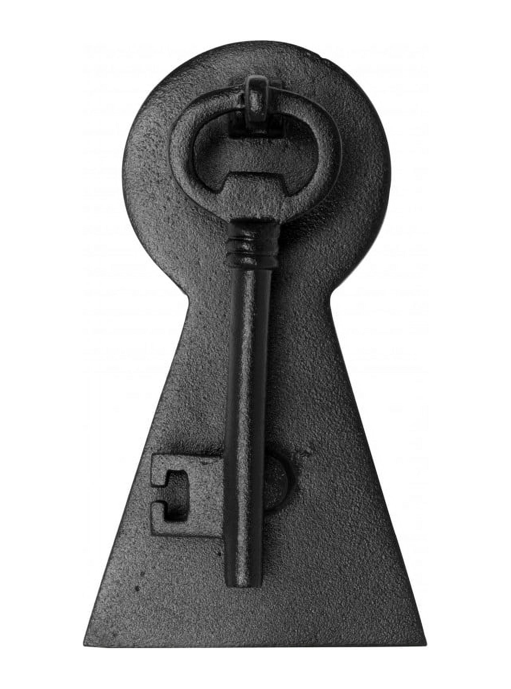 Renovators Supply Door Knockers for Front Door 6" Black Cast Iron Key ...