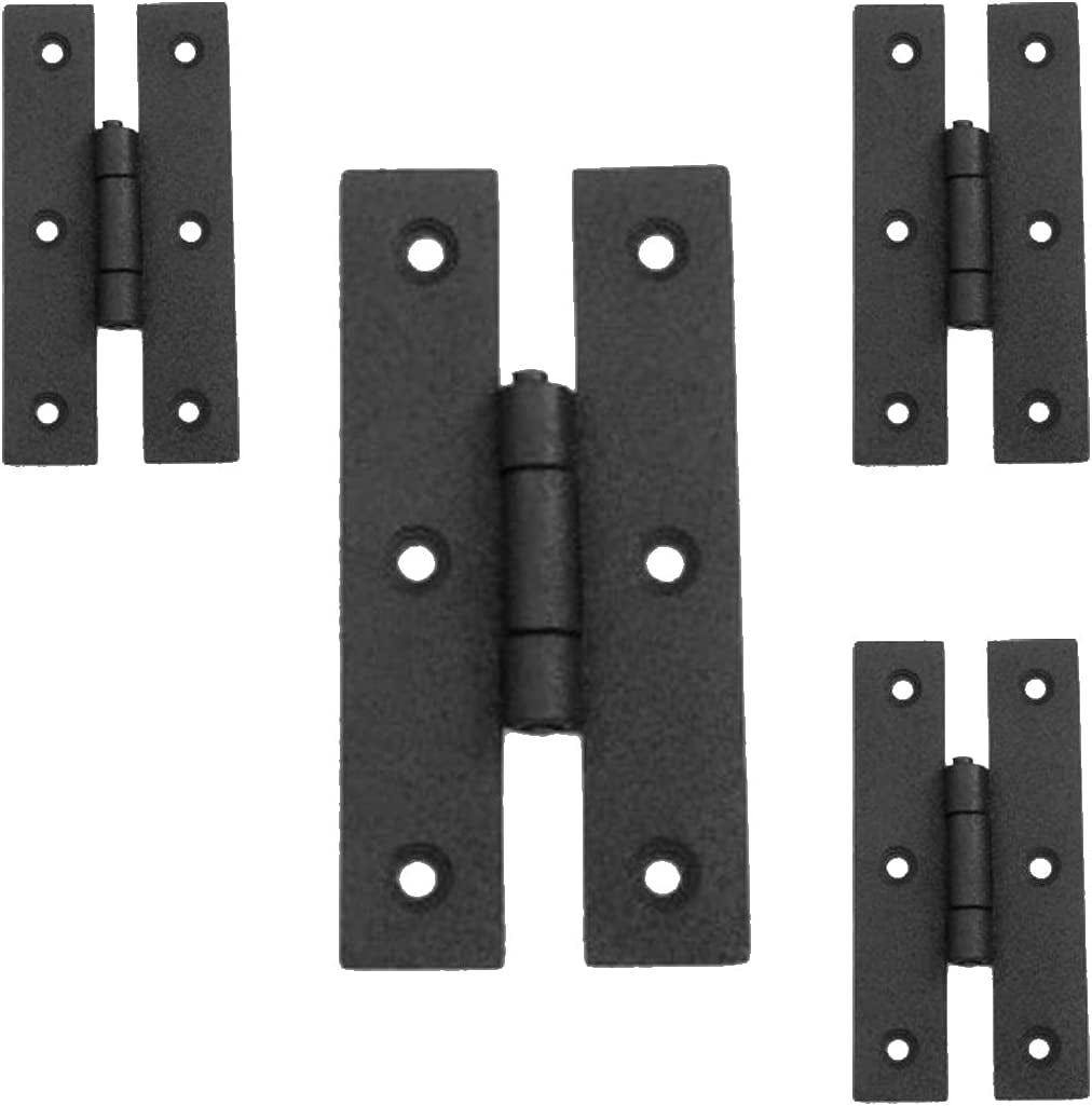Renovators Supply Flush Mount Cabinet Hinges - Wrought Iron H Hinges ...